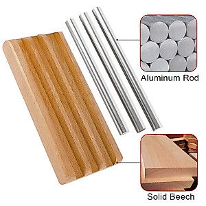 Meditation Trio Chime, AKLOT Chime Three Tone Trio Chime Bell Hand Percussion Chimes for Prayer Meditation Yoga Teachers' Classroom Management