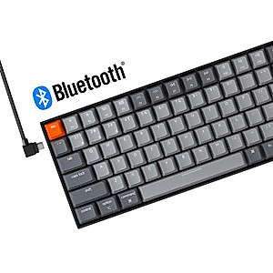Keychron K4 96% Layout 100 Keys Wireless Bluetooth 5.1/Wired USB Mechanical Gaming Keyboard with Gateron G Pro Brown Switch White LED Backlight N-Key Rollover for Mac Windows PC-Version 2