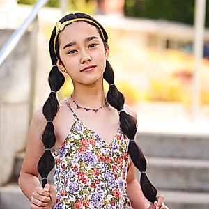 FROG SAC 4 Butterfly Headbands for Girls, Adjustable Non Slip Glitter Headband for Kids, Cute Nonslip Little Girl Hair Accessories, Thin Head Band Hairbands