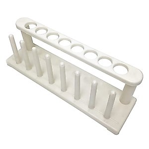 A Pack of Plastic 8-Well Test Tube Rack Scientific Lab Tube School Laboratory Supplies Experiment Tool Accessories