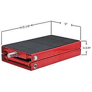 Extreme Max 5001.5044 1100 lb. Motorcycle Scissors Jack - Wide