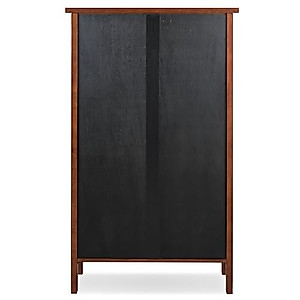 Leick Home 82262 Mission Mantel Height Bookcase with Slatted Sides and Top Drawer, Made with Solid Wood, for Living Rooms, Mission Oak Finish, Brownbronze