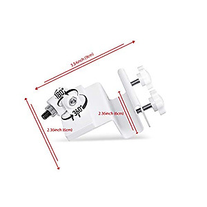 Wasserstein Weatherproof Gutter Mount with Universal Screw Adapter Compatible with Blink Outdoor & Blink XT2/XT Camera (1 Pack, White)