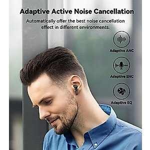 Edifier W320TN Adaptive Active Noise Cancelling Earbuds, LDAC & Hi-Res Audio Wireless, 6 Microphones AI Call Noise Cancellation, in-Ear Detection, App Control, Fast Charge, IP54, Bluetooth 5.3 - Gray