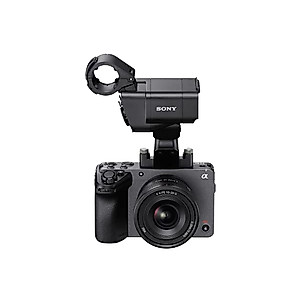 Sony FX30 Digital Cinema Camera with XLR Handle Unit (ILME-FX30) Bundle with WR LED Light Kit, 64GB SD Card & More