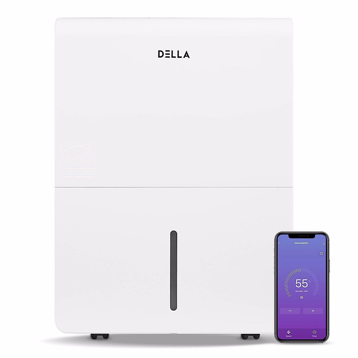DELLA 3000 Sq. Ft Smart Dehumidifier WIFI, 35 Pint DOE (Previously 50 pint), 115V Energy Star Appliance, Ideal for Basements, Large & Medium Rooms, and Bathrooms