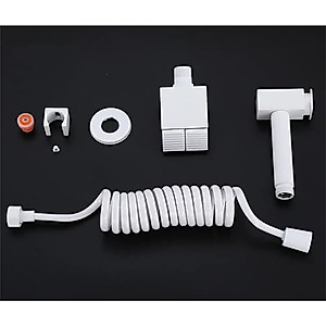 Portable Toilet Bidet Shower Faucet Handheld Sprayer Set Brass Bidet Faucet Cold Water Toilet Faucets gray9 Set