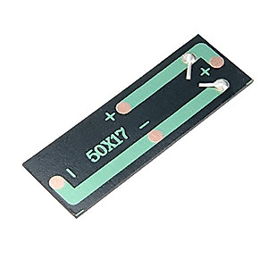 uxcell 5Pcs 0.5V 80mA Poly Mini Solar Cell Panel Module DIY for Phone Light Toys Charger 50mm x 17mm