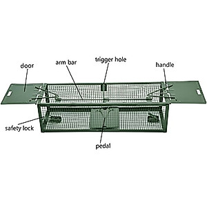 Live Animal Humane Trap 2-Door Mouse Trap Cage for Chipmunk, Rats, Squirrels, Voles, Rodent and Small Size Pests