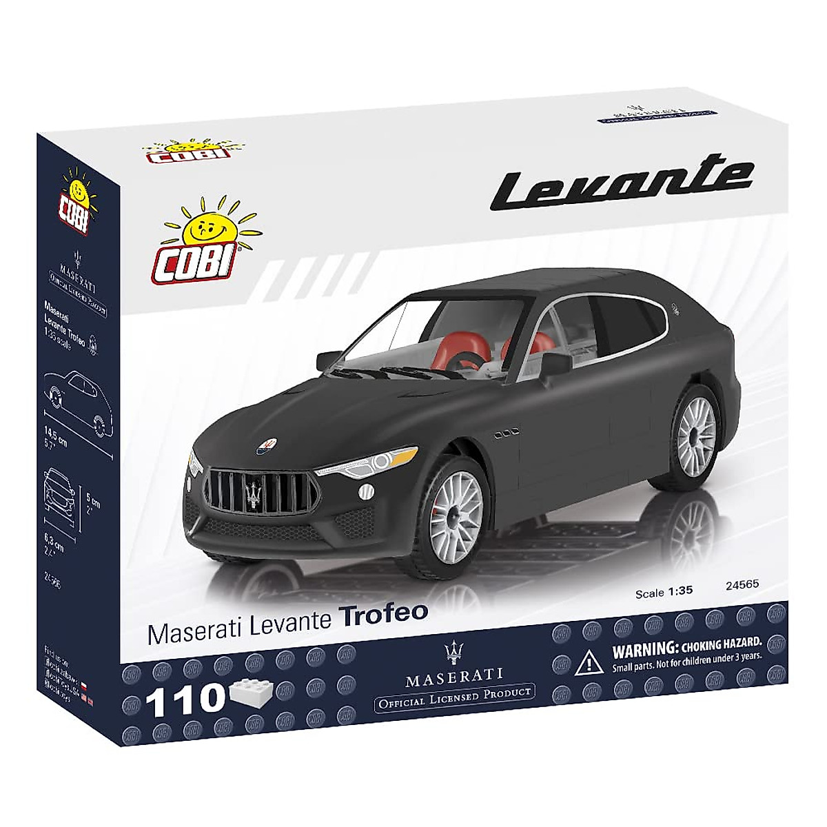 COBI Maserati Levante Trofeo Vehicle, Matte Black