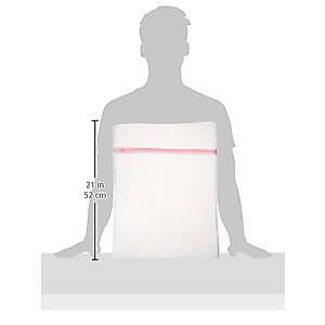 Set of 4 Mesh Laundry Bags - Clothing Organizer Washer Bags with Zippers - 2 Medium and 2 Large Bags for Sorting Clothes by Everyday Home (White)