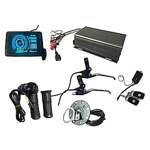 NBPOWER Programmable! TFT color display,48V-72v 150A 8000w electric bike controller sine wave system MQCON setting sabovton controller with brake,throttle,Pas and alram