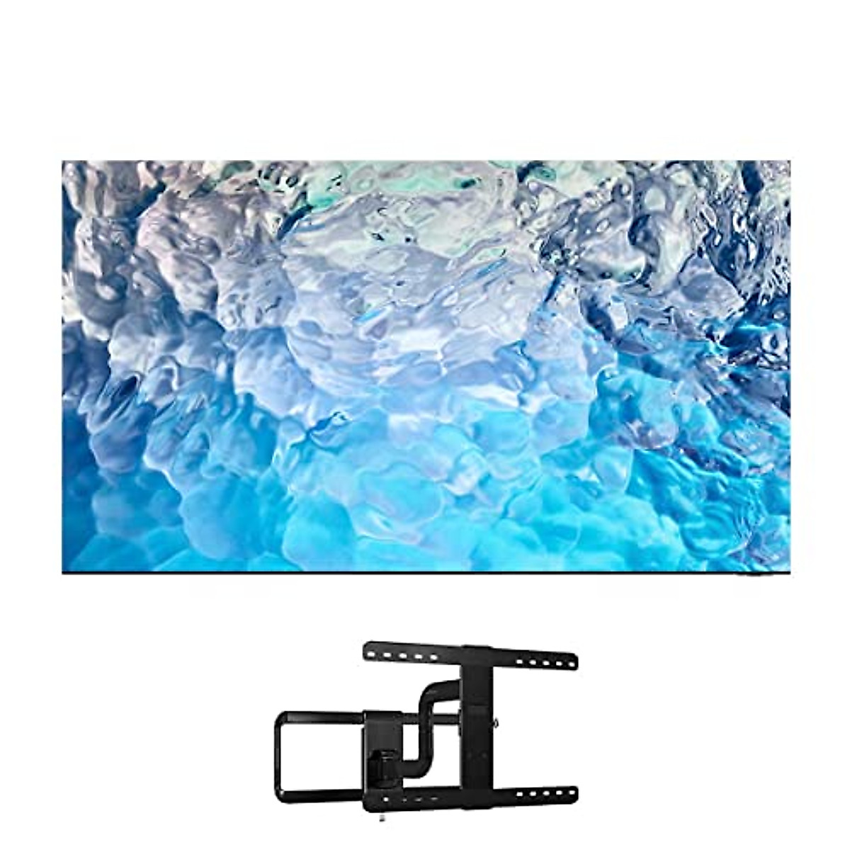 SAMSUNG QN65QN900BFXZA 65" 8K QLED UHD HDR Smart Infinity-Screen TV with a Sanus VLF525-B1 Full-Motion Premium Series Mount for 50"-82" Flat Screen TV's (2022)