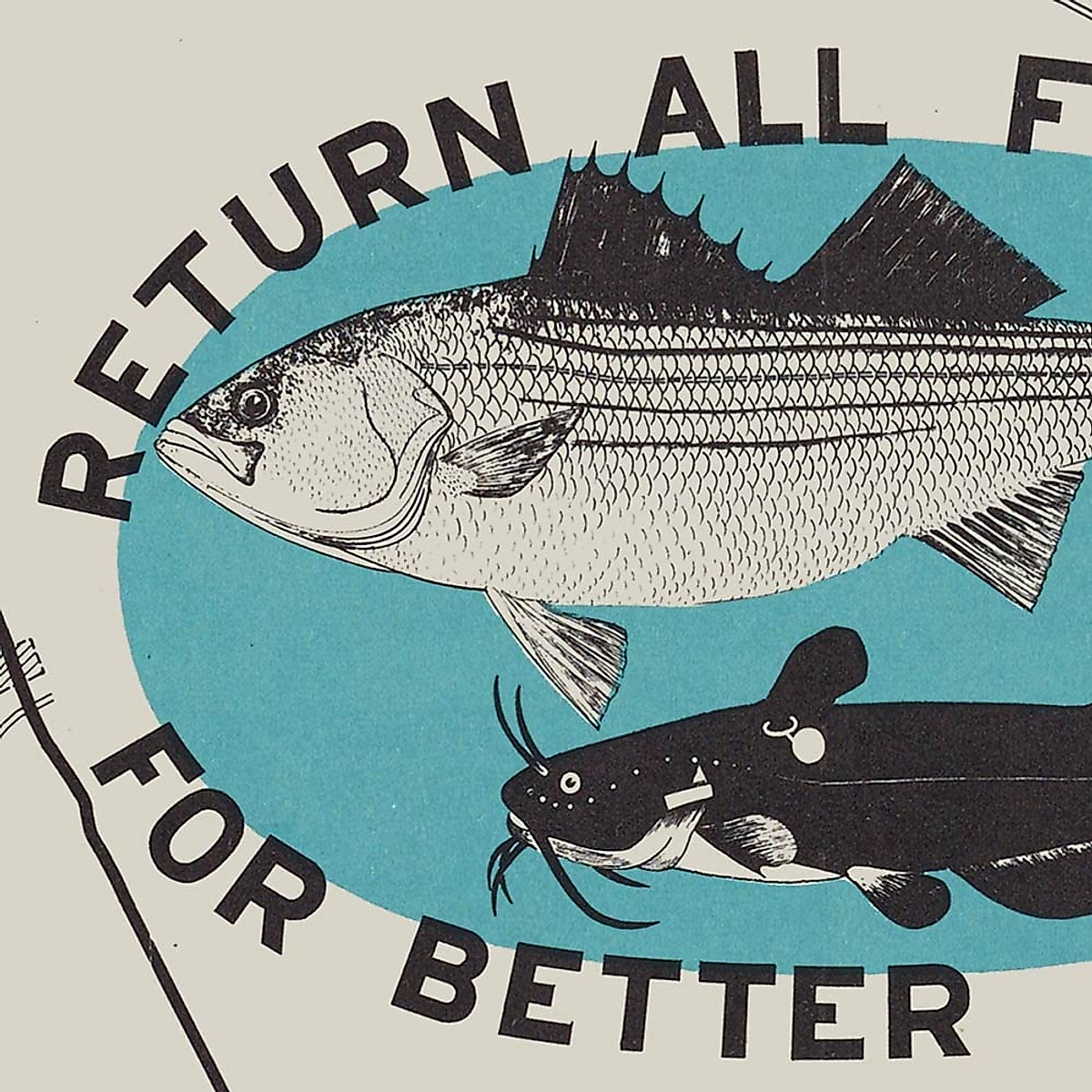 Map of Central California Striped Bass Fishing Grounds, Waterways, and Roads circa 1952 - from San Francisco to Stockton - Maps Inset Shows Boat Rentals (24 inches x 36 inches)