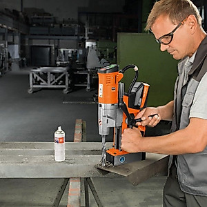 Fein AJMU 137 PMQW Universal Magnetic Cordless Core Drill with 3/4" Straight Shank - 18 V, Brushless Motor, 130-520 RPM, MT 2 Mount - 71700261090