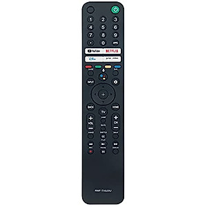 RMF-TX520U Replacement Voice Remote Applicable for Sony TV KD-43X80J KD-50X80J KD-55X80J KD-55X85J KD-65X80J KD-65X85J KD-75X85J XR-55A80J XR-55X90J XR-65A80J XR-65X90J XR-77A80J KD-75X80J KD-43X85J