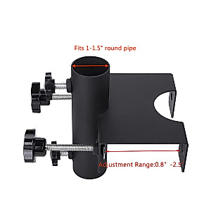 VANROUG Heavy Duty Parasol Holder Patio Umbrella Stand Mount Umbrella Stand Bench Buddy Umbrella Holder Fixed Clip Umbrella Clamp for Deck,Chair,Desk,Dock,Beach Courtyard Balcony,Boats,Tailgates