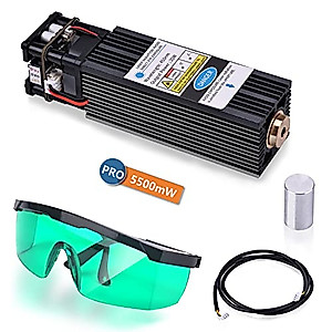 Upgraded Engraver Module for CNC Machine, Mcwdoit 445nm 5500mW Optical Power/ 20W Electric Power for CNC Router 3018Pro/ 3018 Max/4540
