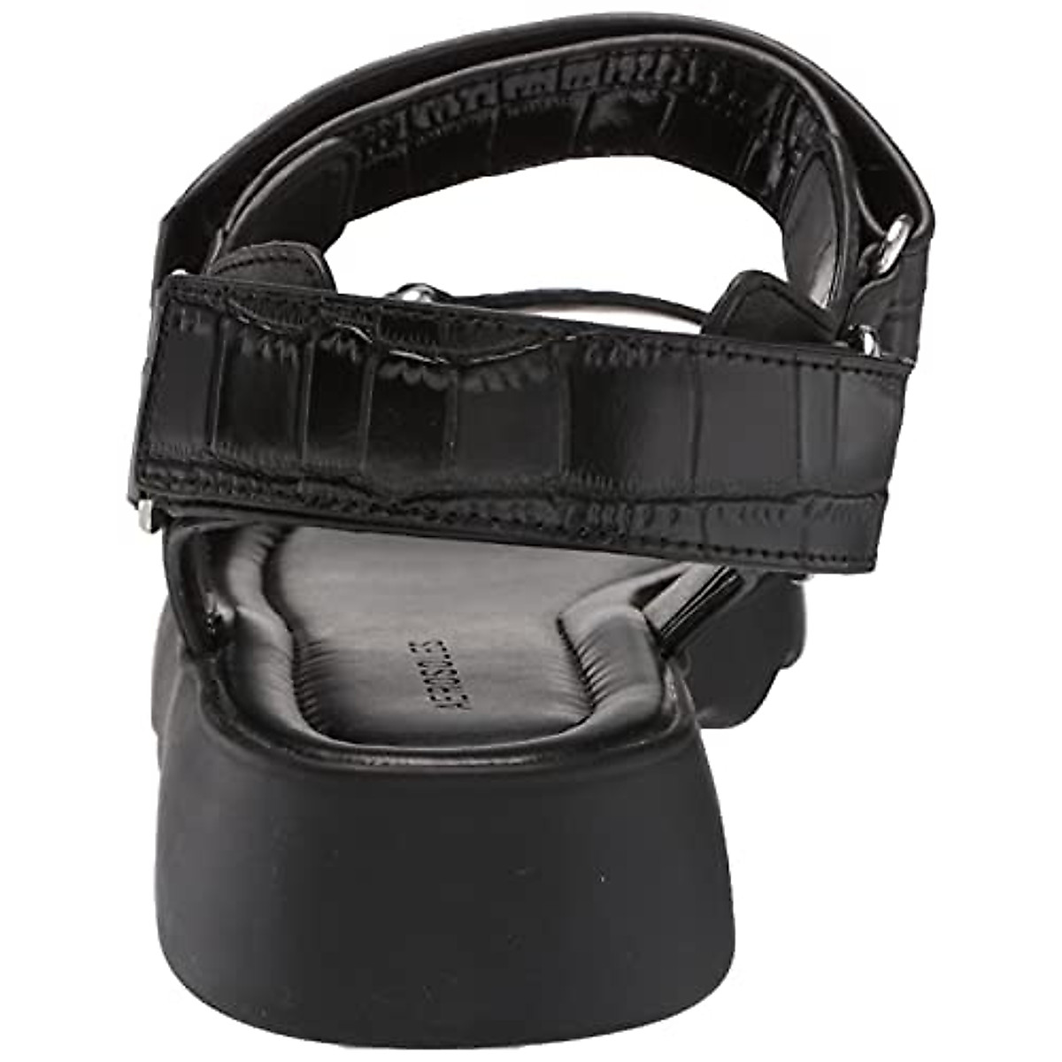 Aerosoles Women's Wave Sport Sandal, Black Croco, 8