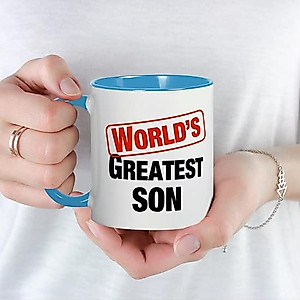 CafePress World's Greatest Son Mug Ceramic Coffee Mug, Tea Cup 11 oz
