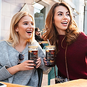 Karenhi Christmas Glass Cups Christian Tumbler Cup Glass Water Bottles Coffee Mugs Gifts for Women 16 oz Glass Bible Spiritual Glass Cups with Bamboo Lids and Glass Straw for Women(Star)