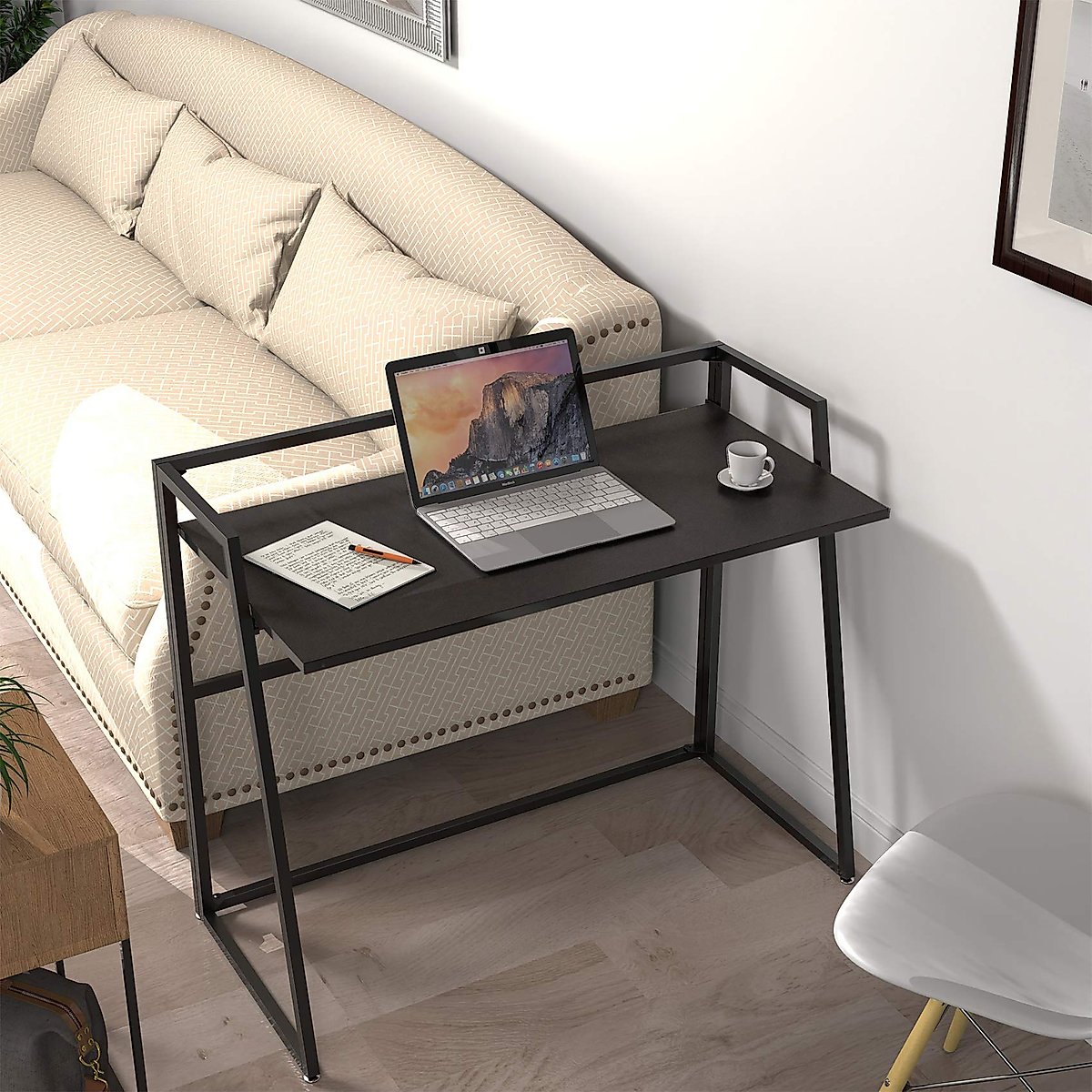 EUREKA ERGONOMIC Folding Desk for Small Spaces Folding Desk Table Fold up Desk no Assembly 41inch Computer Desk Office Table Teen Student Dorm Study Desks, Easy to be Folded Writing, Laptop Working