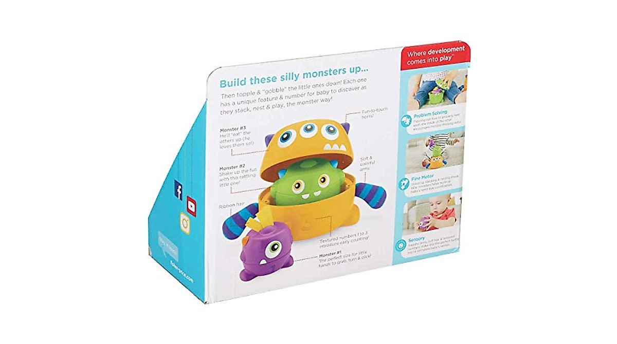 Fisher-Price Stack & Nest Monsters for Fun Learning