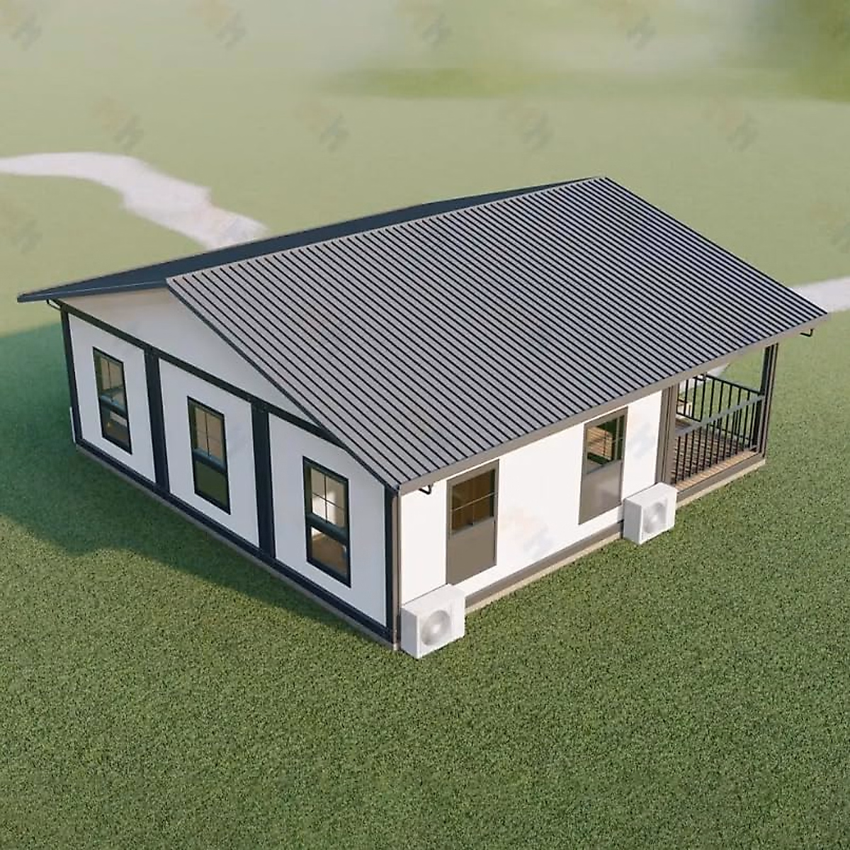 Expo Groups 20ft Luxury Design Prefab Mobile Container Home w/Bathroom – Kitchen, 2-3 Bedroom Modern Living Rooms + Pre-Wired (40FT)