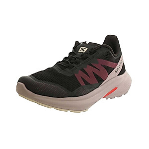 Salomon HYPULSE Trail Running Shoes for Women, Black/Quail/Rainy Day, 9.5