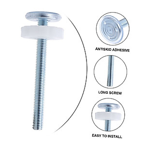 ibasenice 12 Pcs Child Playpen Screws Baby Gate Screw Threaded Spindle Rod Baby Accessory Spindle Rods for Baby Gate Bolt for Pressure Mounted Thru Gates Screw The Fence Hardware Safety Door