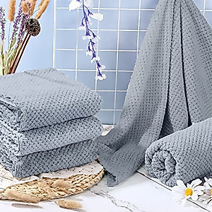 Reginary 10 Pcs Guinea Pigs Blankets Hamster Fleece Cage Liners Coral Fleece Quick Dry Soft Blankets Bedding Guinea Pig Accessories for Cat(14 x 30 Inch,Gray)