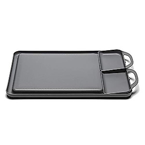 Double Save S Non-Slip Right Side Removable Compartments and Grooves to Prevent Spills Dishwasher Safe Cutting Board & Serving Tray