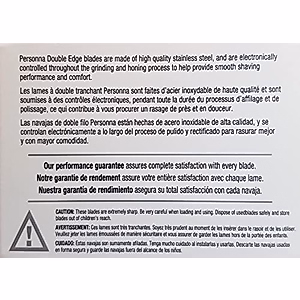 Personna Double Edge Razor Blades in White Wrapper 100 count