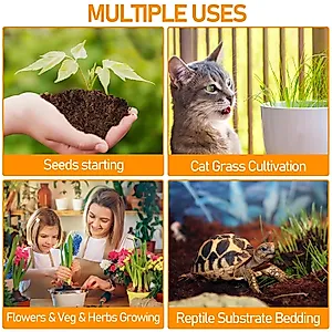 Legigo 50 Pcs 30mm Coco Coir Pellets Seed Starting Soil Mix- Compressed Coconut Coir Pellets Potting Soil Pods for Seedling, Coco Peat Soil Discs for Indoor & Outdoor Plants, Herb Vegetables Flowers