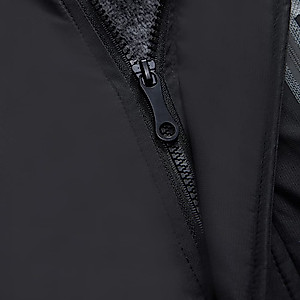 Jingangjin Men's Mountain Waterproof Ski Jacket Winter Windbreaker Warm Hooded Snowboarding Raincoat Jackets