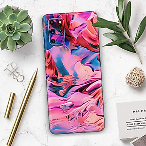 DesignSkinz Blurred Abstract Flow V16 Protective Vinyl Decal Wrap Skin Cover Compatible with The Samsung Galaxy S20 (Screen Trim & Back Glass Skin)