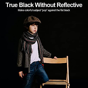 EMART Black Backdrop for Photography, Black Photo Background Screen, Black Sheet with 4 Clips for Photo Video Studio, Photoshoot, Zoom