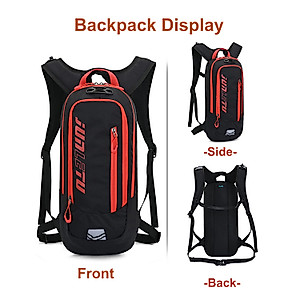 Croogo Bike Backpack Mountain Biking Daypack Water Rucksack Cycling Hiking Skiing Mtb Pack 2L Water Bladder,Yellow-SD-OT04