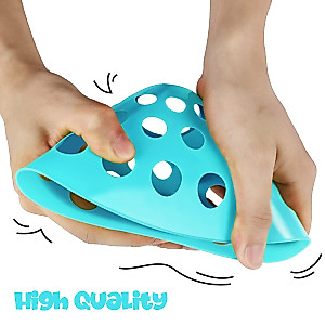 Outdoor Indoor Games Activities for Kids, Pop and Catch Ball Family Games with 6 Launcher Baskets and 10 Balls, Beach Yard Sport Birthday Halloween Party Gifts Toys for Kids Ages 4 5 6 8 12+ Years Old