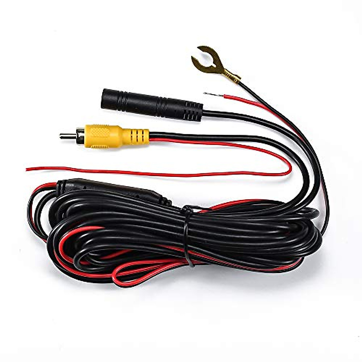 Roadpower Car Backup Camera Rear View Camera Reverse Camera for Jeep Wrangler Spare Tire Mount 2007-2018 Waterproof Wide Angle Aftermarket Camera Removable Guidelines with OEM Monitor Adapter.