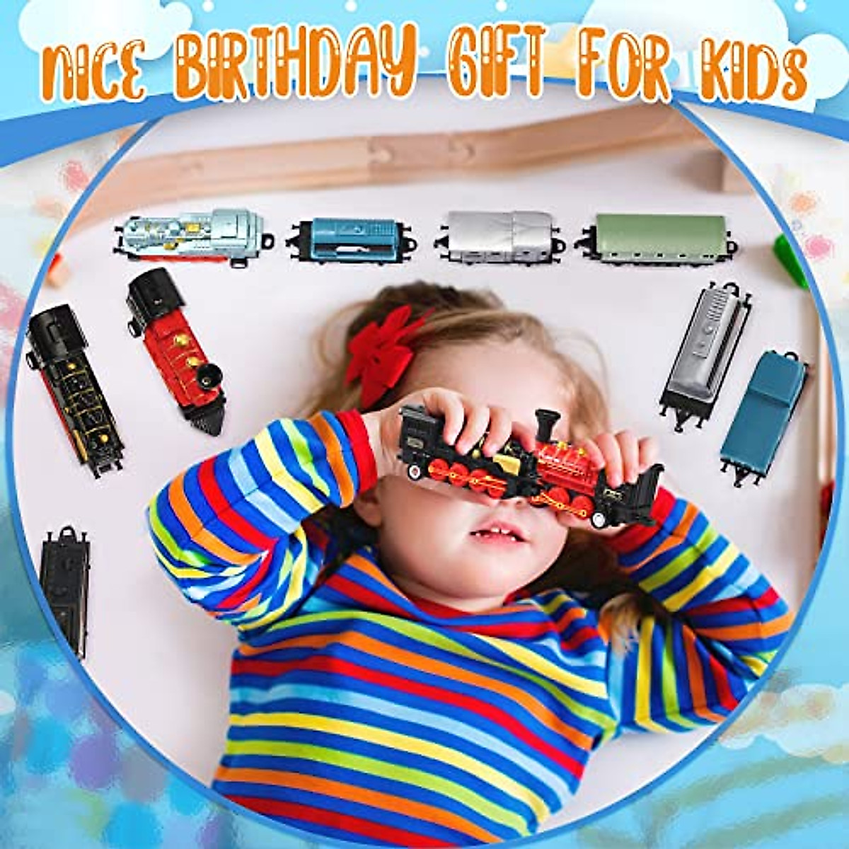 Hanaive 3 Sets Mini Simulation Steam Train Toys Small Retro Steam Train Model Assorted Styles Pull Back Train Set Diecast Locomotive Model Train Set for Boys and Girls Gifts Birthday Party Favor