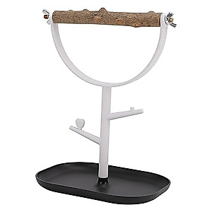 Parrots Stand, Portable Desktop Bird Playstand Parrots Training Stand for Parakeets Cockatiels Lovebirds Bird Training Stand Table Top Bird Perch Bird Playground Bird Stand Parrot Perch Stand