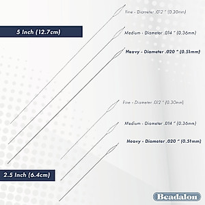 Beadalon Collapsible Eye Needles 2.5-Inch Medium