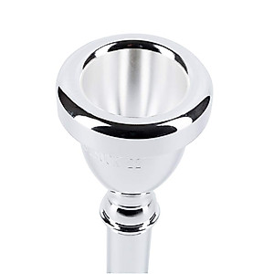 EastRock Standard Tuba Mouthpiece, Silver Plated Tuba Mouthpiece Size 22, Tuba Player Replacement Tuba Parts Vacuum Packed