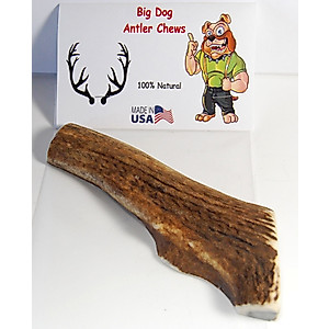 Split Elk Antler Dog Chew, X-Large, Extra Thick, 6 inches to 8 inches - for Large to Extra Large Dogs and Puppies - Big Dog Antler Chews Brand