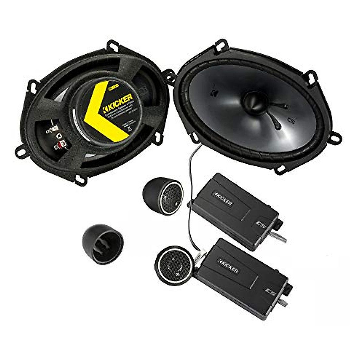 KICKER 46CSS684 - Two Pairs of CS-Series CSS68 6x8-Inch Component System with .75-inch tweeters, 4-Ohm (2 Pairs)