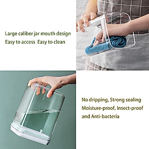 Vivostore Airtight Food Storage Containers with Airtight Lids Set - 2 PC Set 1.5 QT&0.5QT - BPA Free - Push to Open Design 100percent Leakproof Plastic Storage Containers. 500ML 1500ML