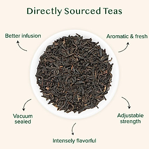 VAHDAM, Original English Breakfast Black Tea Leaves (340g/12oz) 170+ Cups | Non GMO, Gluten Free | Strong & Aromatic Loose Leaf Tea | Unblended Single Origin Tea | Vacuum Sealed Pack