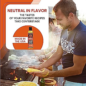 Heritage Products Griddle Seasoning Oil - Low-Smoke, Hi Temp All-Natural Cast Iron Griddle Conditioner for Dutch Oven, Camp Grill and Skillet Cleans, Protects Cast Iron Cookware with Avocado Oil