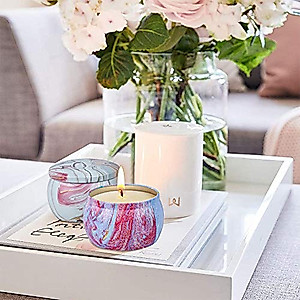 Scented Candles Gifts Set for Women, 9 Pack Aromatherapy Candles Pack Soy Wax with Essential Oil Include Lavender, Jasmine and Vanilla for Bridesmaid, Birthday, Valentine's, Mother's Day, Bath, Yoga